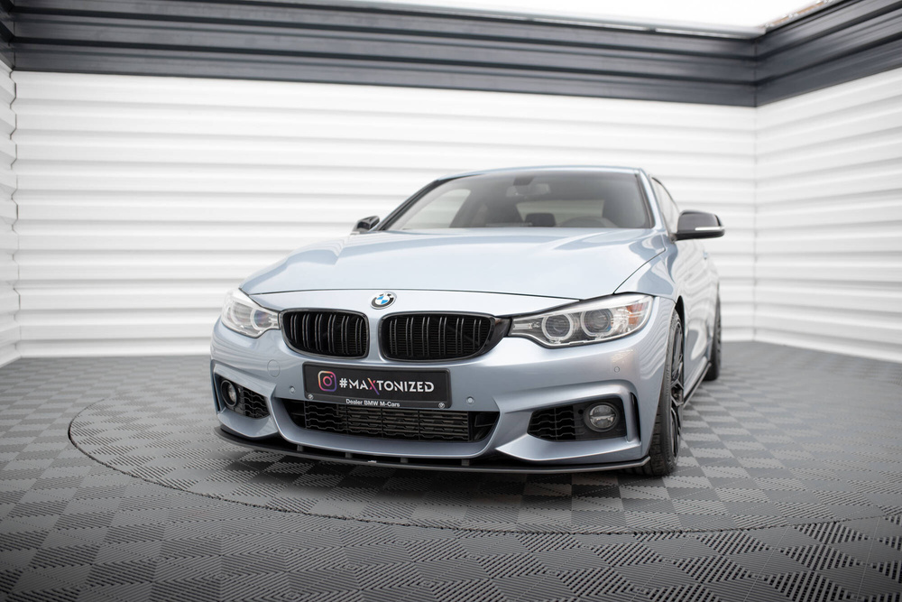 Street Pro Front Splitter BMW 4 Coupe / Gran Coupe / Cabrio M-Pack F32 ...