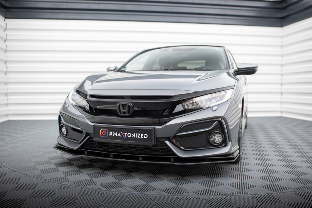Street Pro Front Splitter Honda Civic Sport Mk 10 Black | Our Offer \ Honda \ Civic \ Mk10 ...