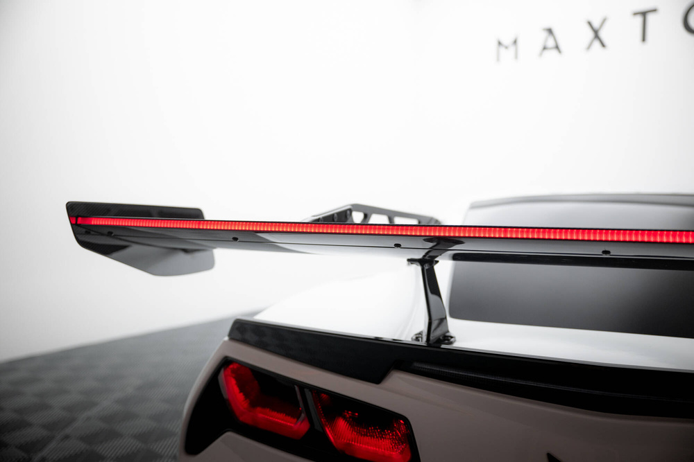 Carbon Spoiler With Upper Swan Mounting + LED Chevrolet Corvette ...