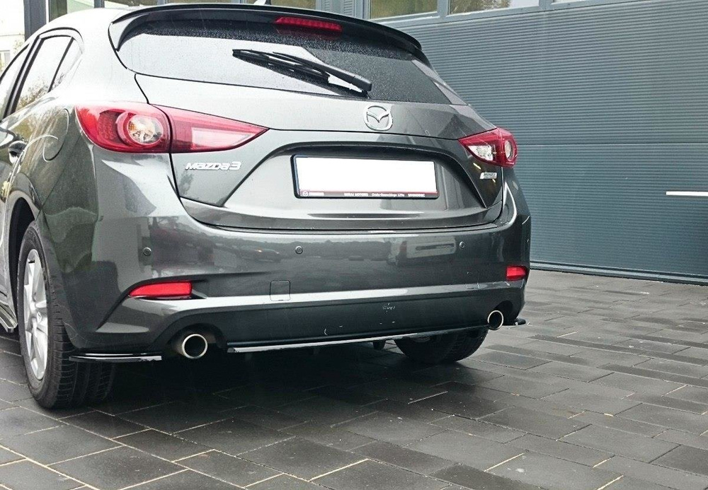 Rear Splitter Mazda 3 BN (Mk3) Facelift (with vertical bars) Gloss ...