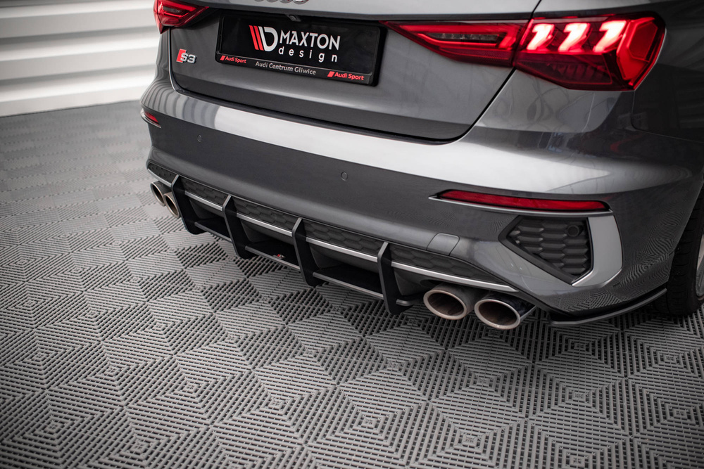 Street Pro Rear Diffuser Audi S3 Sedan 8Y Black | Our Offer \ Audi \ A3 ...
