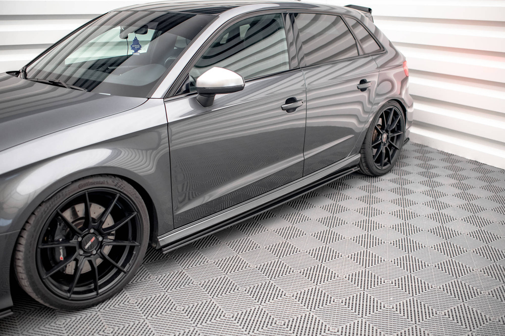 Street Pro Side Skirts Diffusers Audi S3 A3 S Line Sportback 8V Facelift