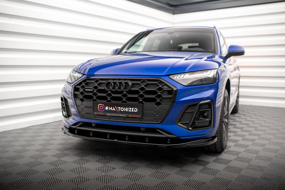 Front Splitter V.2 Audi SQ5 / Q5 S-Line SUV / Sportback Mk2 Facelift ...