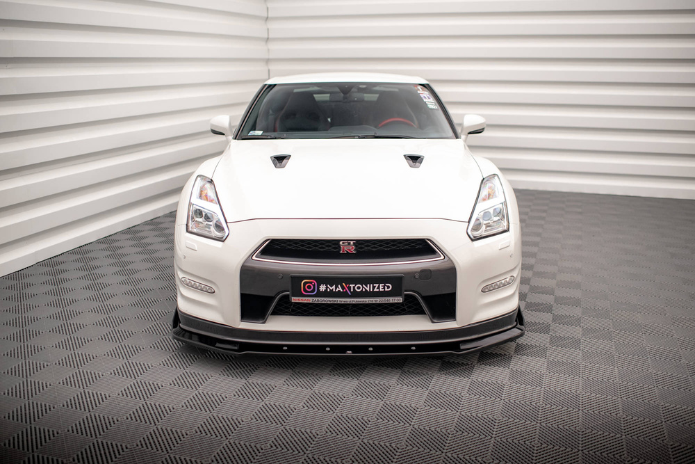 Front Splitter + Flaps Nissan GTR R35 Facelift Gloss Black | Our Offer ...