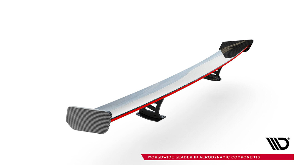 Carbon Spoiler With Internal Brackets Uprights + LED Audi A3 / A3 S-Line / S3 / RS3 Sedan 8V ...