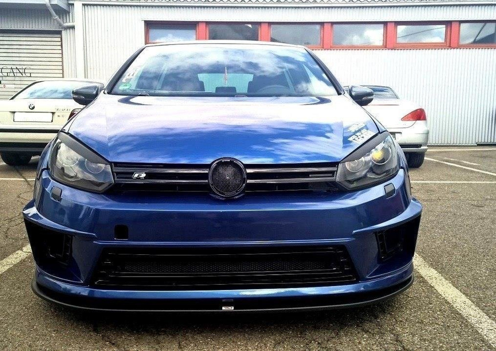 FRONT SPLITTER VW GOLF VI (FOR R400 BUMPER) Gloss Black | Our Offer ...