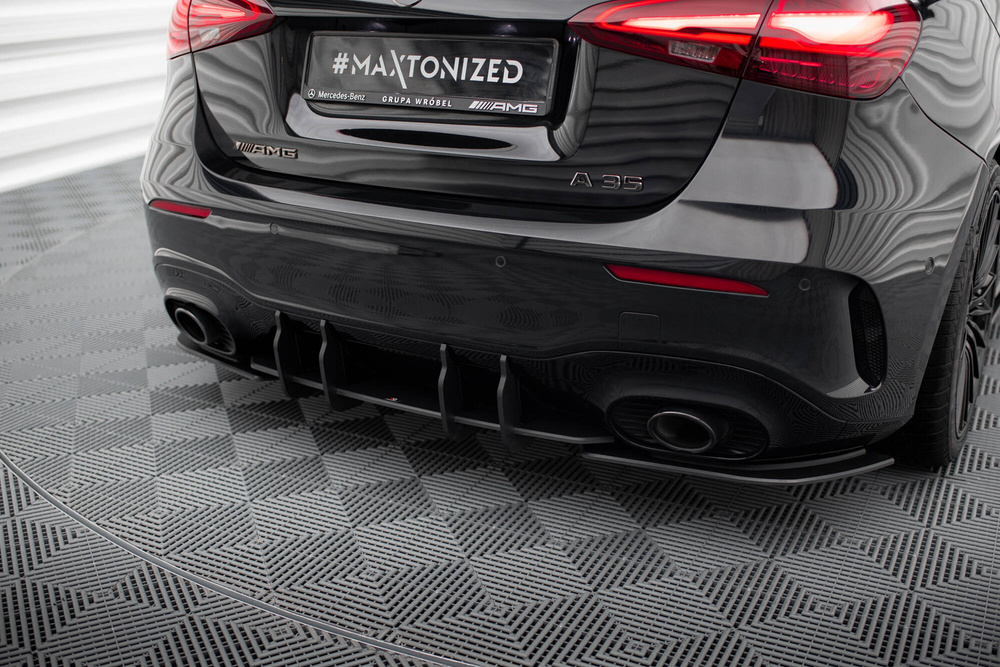Street Pro Rear Diffuser Mercedes-AMG A35 Hatchback W177 Black | Our ...