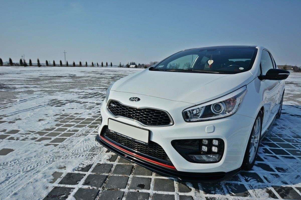 FRONT SPLITTER V.1 KIA CEE'D / PRO CEE'D GT MK2 Carbon Look | Our Offer ...