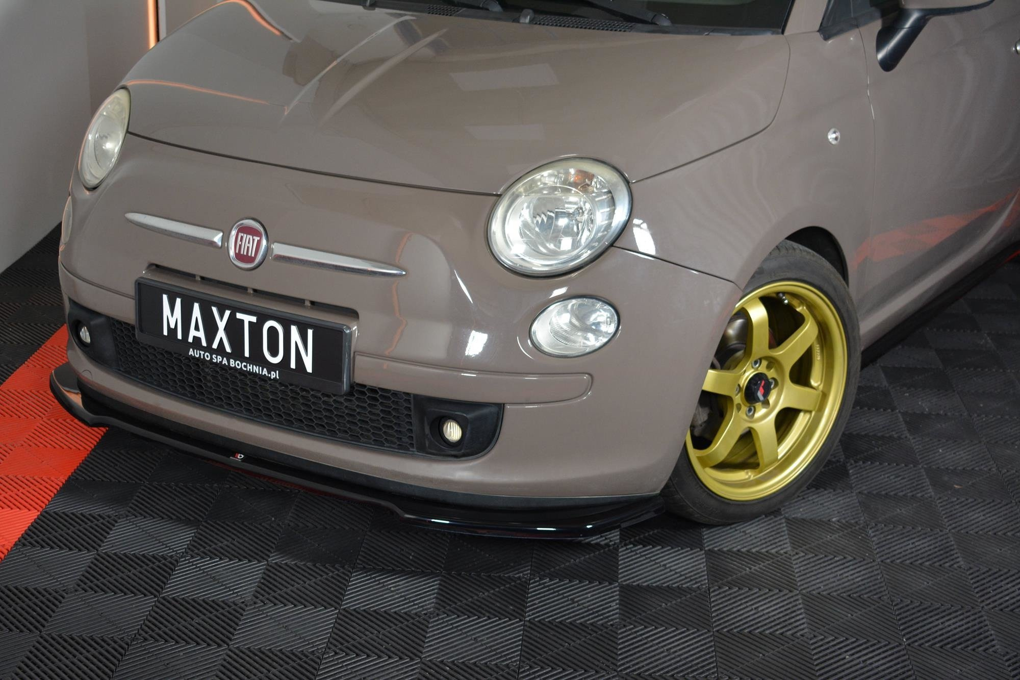 FRONT SPLITTER V.2 FIAT 500 HATCHBACK PREFACE Carbon Look | Our Offer ...