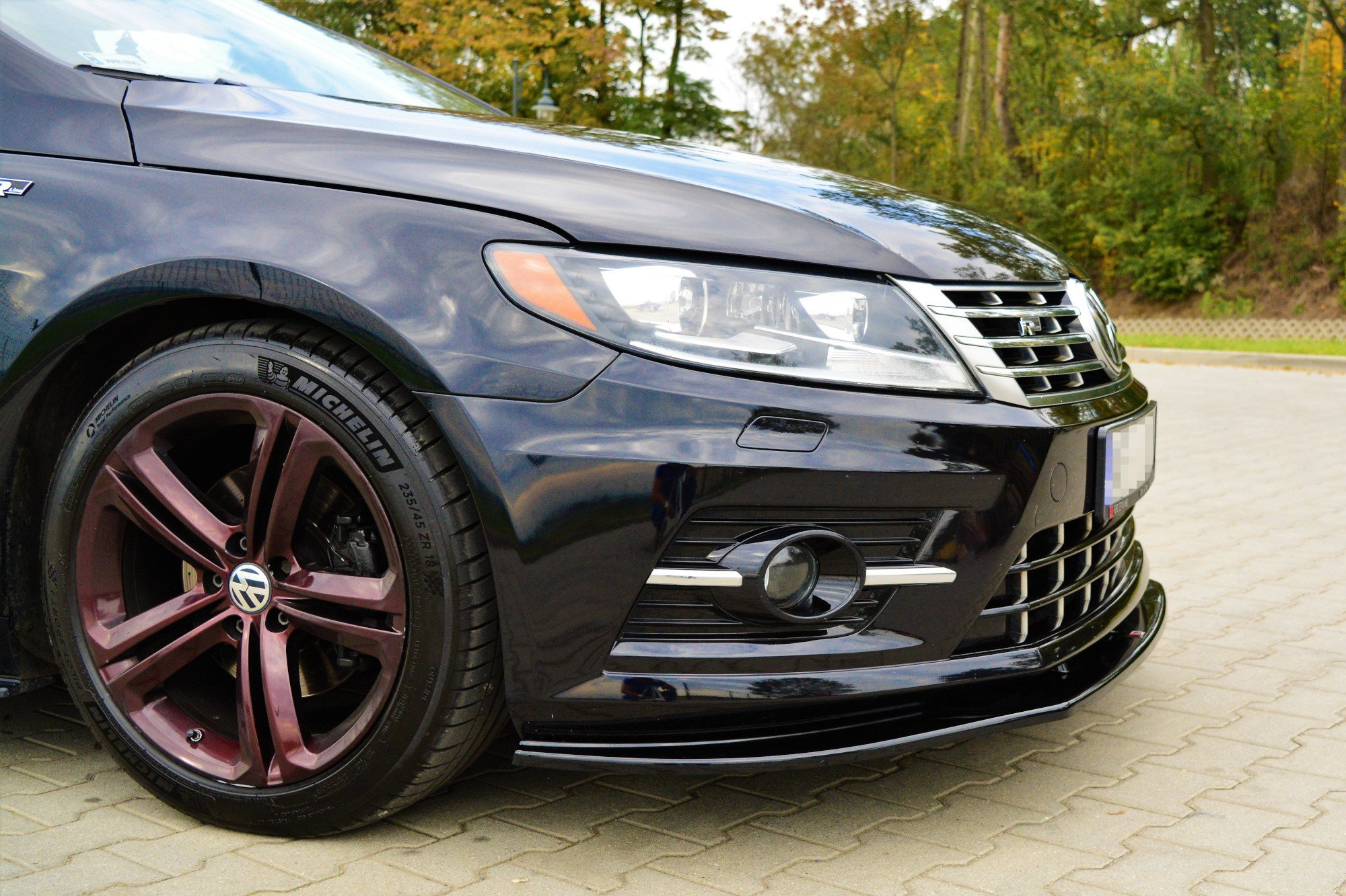 FRONT SPLITTER VOLKSWAGEN CC R-LINE Carbon Look | Our Offer ...