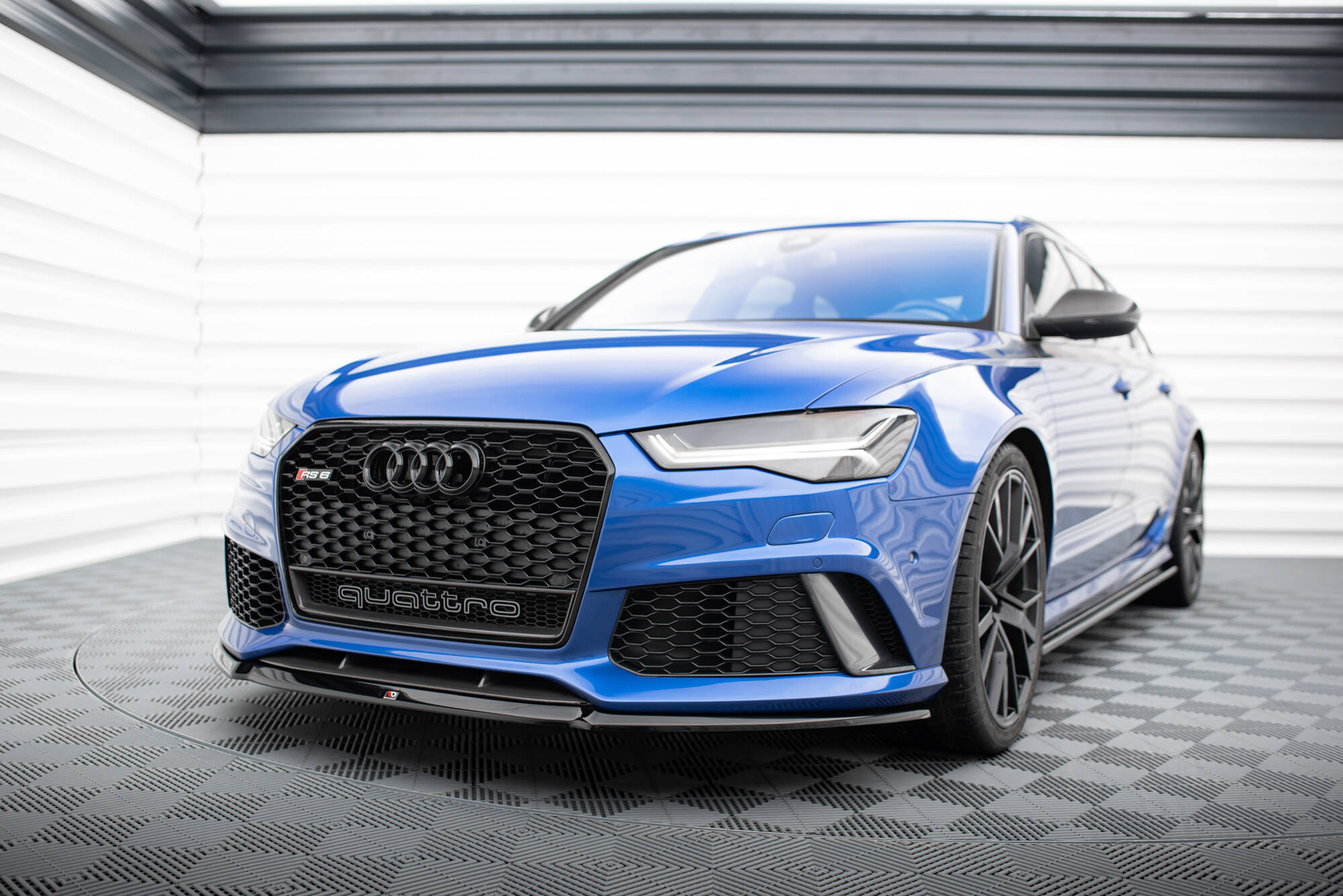 Front Splitter V.2 Audi RS6 C7 / C7 Facelift Gloss Black | Our Offer ...