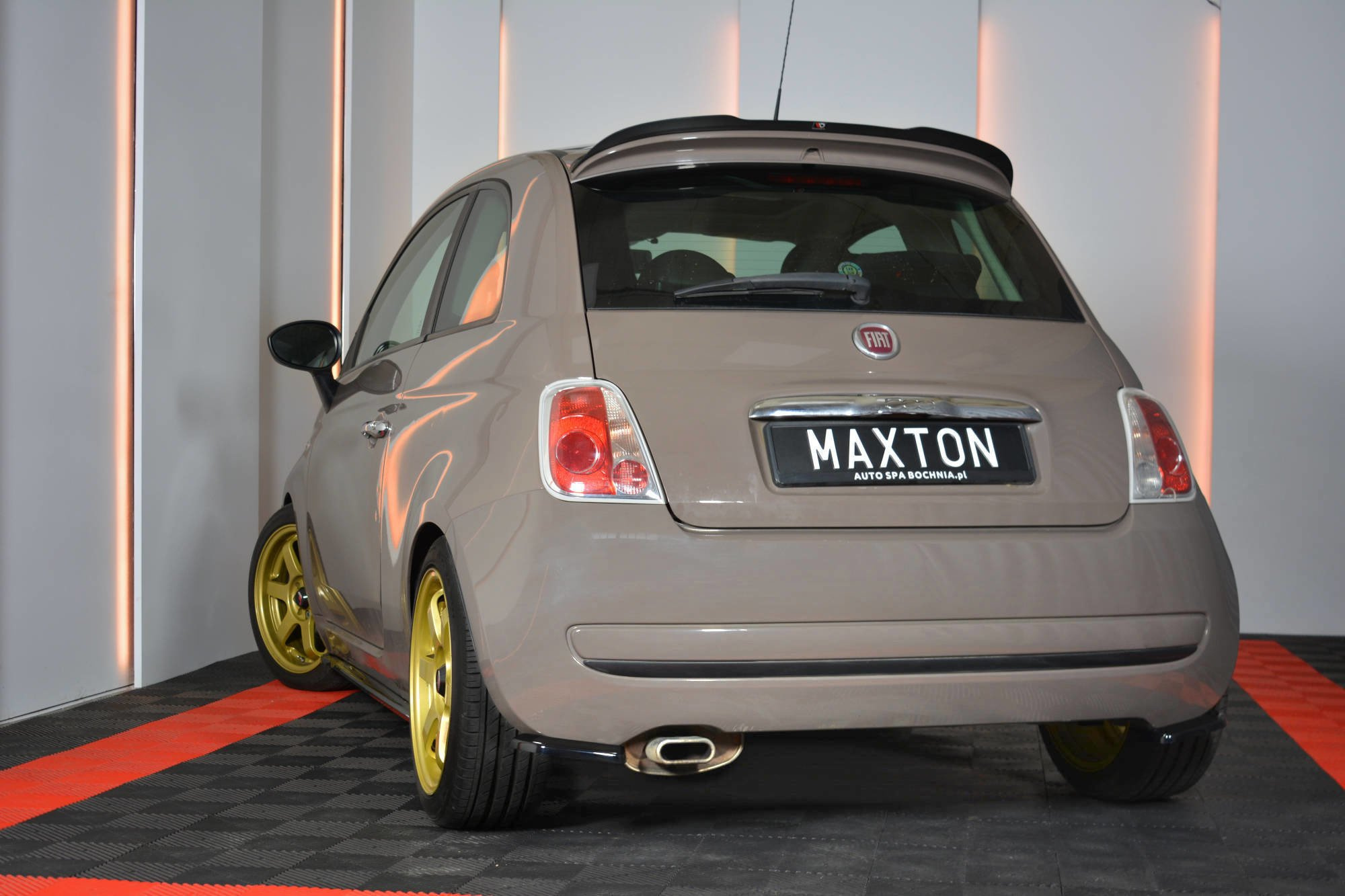 REAR SIDE SPLITTERS FIAT 500 HATCHBACK PREFACE Carbon Look | Our Offer ...