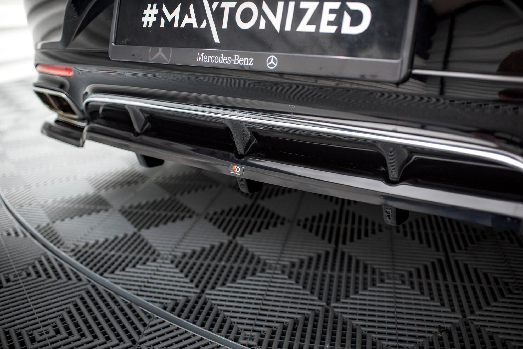 Rear Splitter (with vertical bars) Mercedes-Benz S Coupe AMG-Line C217 ...