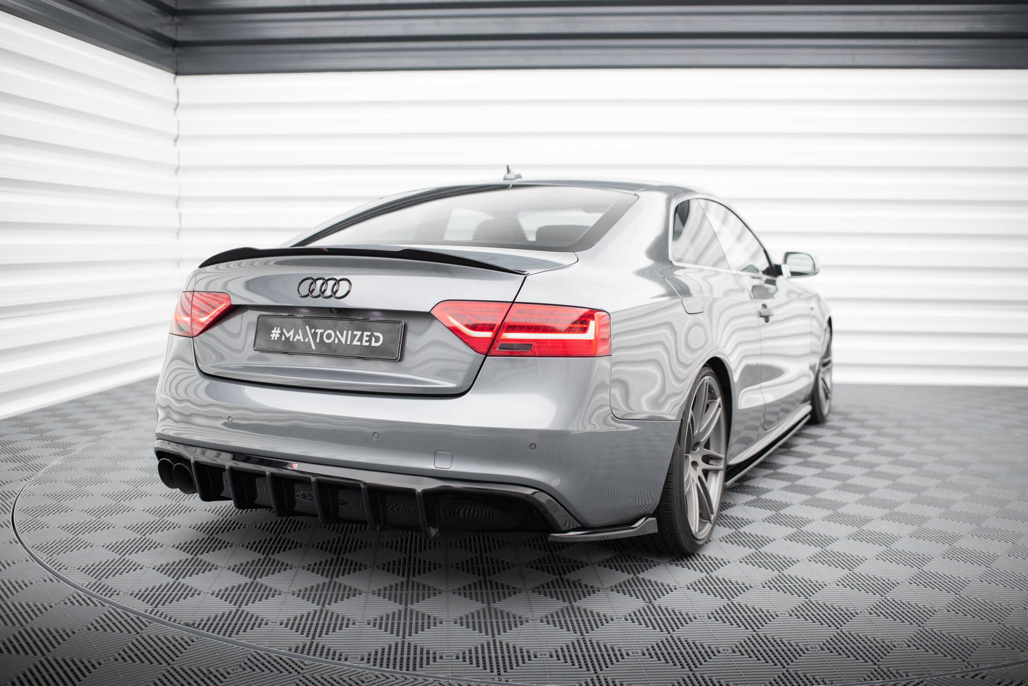 Rear Valance Audi A5 S-Line Coupe 8T Facelift (Single side dual exhaust ...