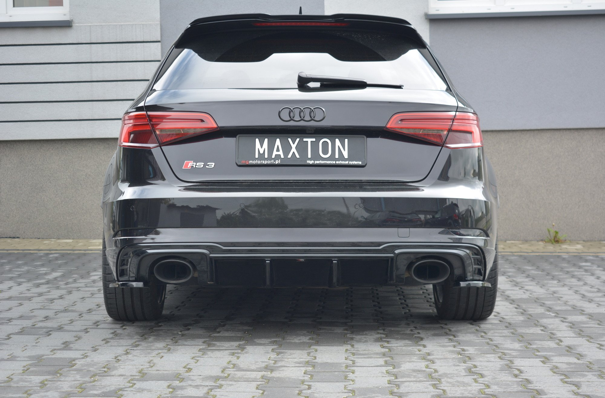 Rear Valance Audi RS3 8V FL Sportback Gloss Black | Our Offer \ Audi ...