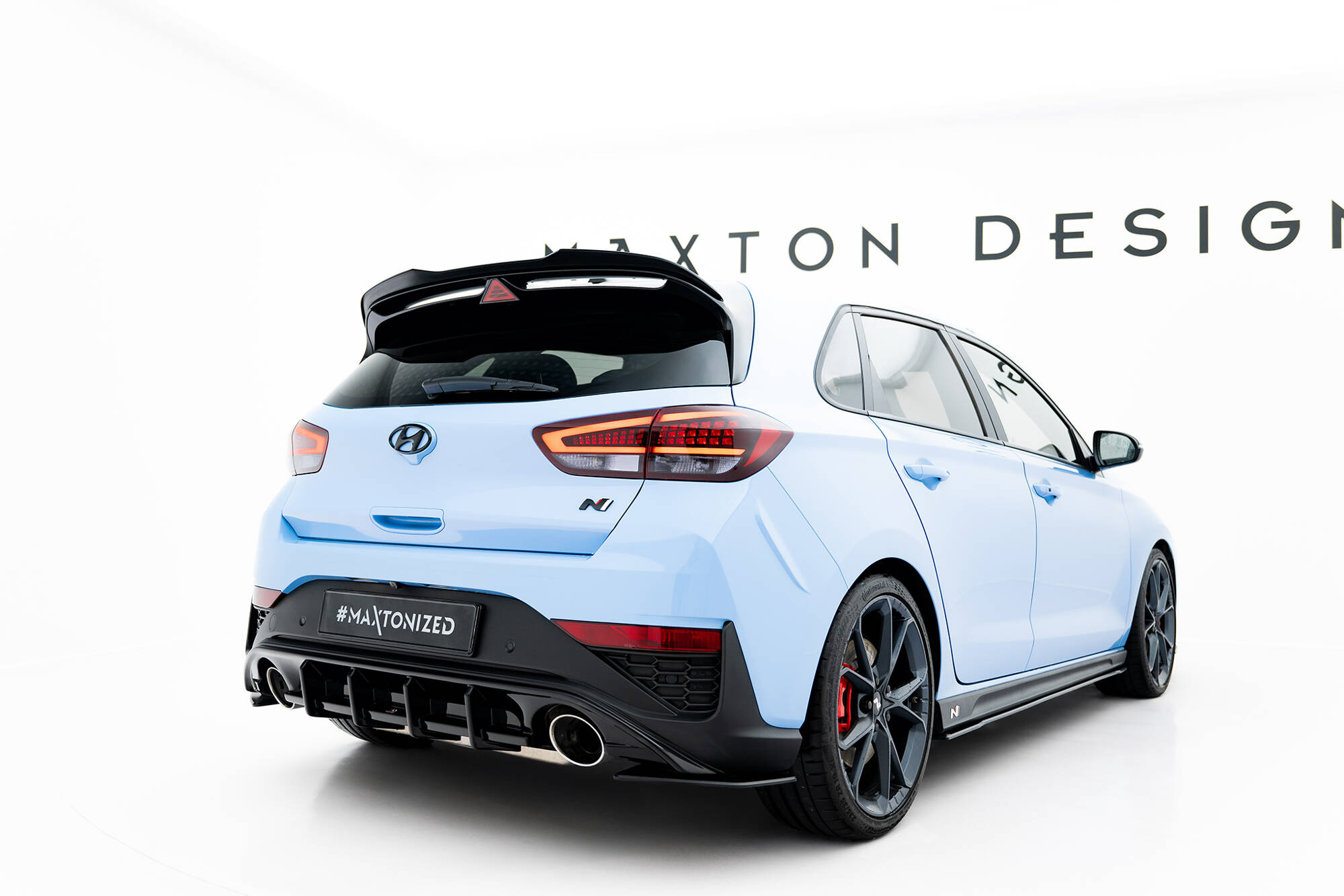 Spoiler Cap V.2 Hyundai I30 N Hatchback Mk3 / Mk3 Facelift Gloss Black ...