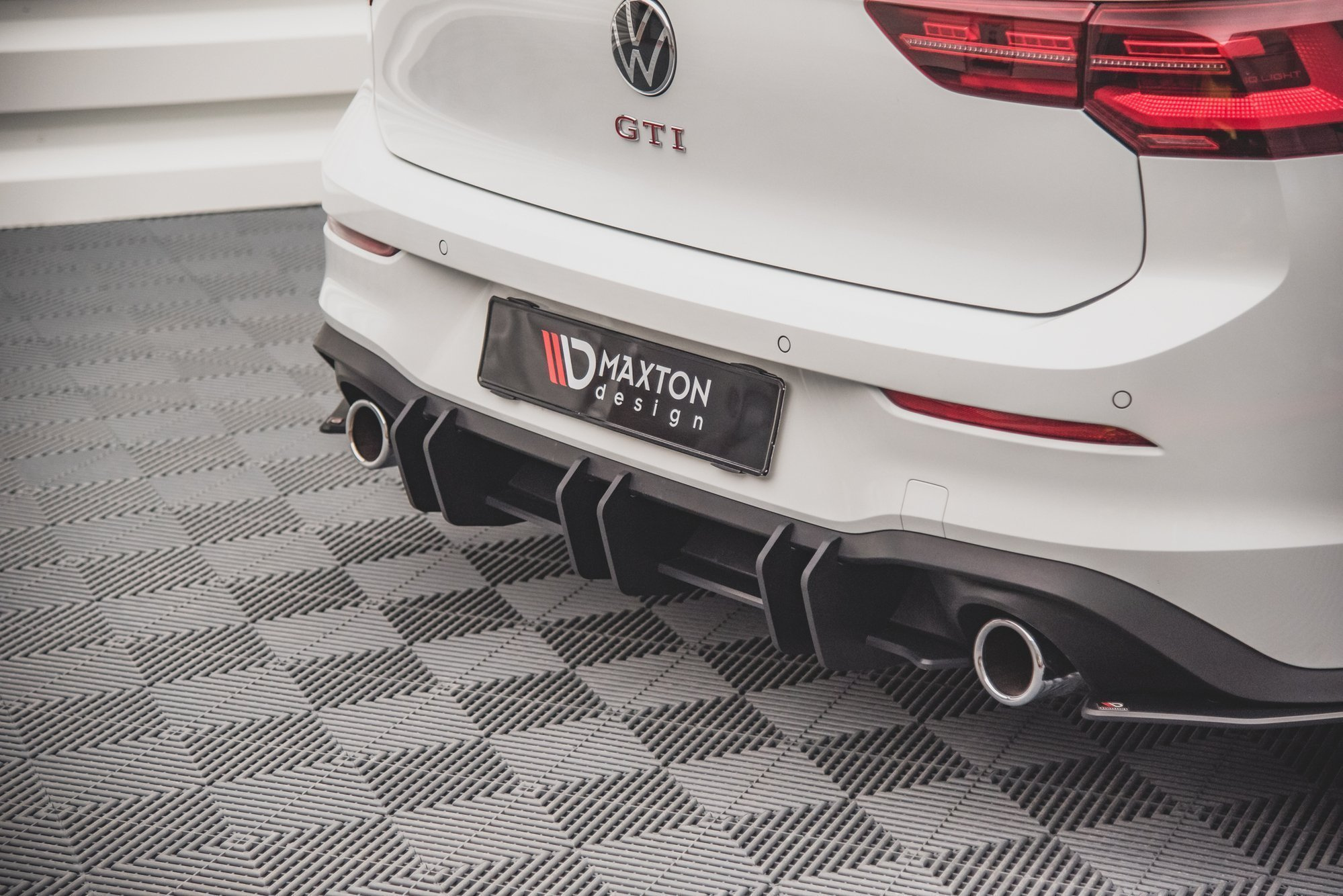 Street Pro Rear Diffuser V.2 Volkswagen Golf GTI Mk8 Black | Our Offer ...