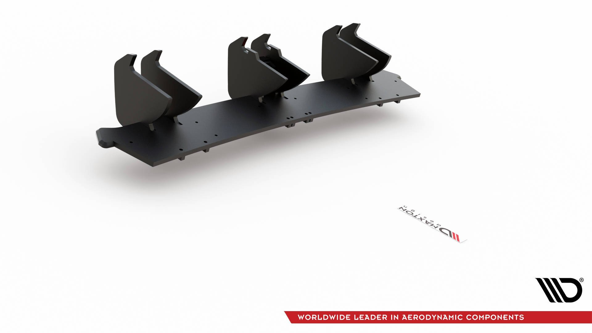 Street Pro Rear Diffuser V.2 Volkswagen Golf GTI Mk8 Black-Red | Our ...