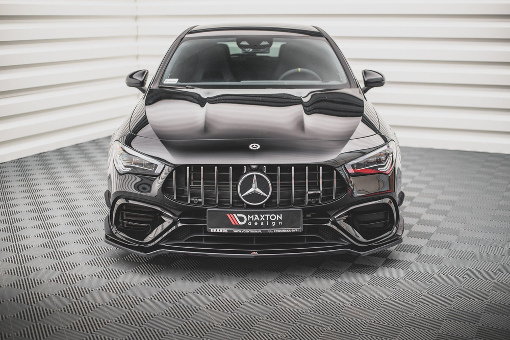 Front Splitter V.1 Mercedes-AMG CLA 45 Aero C118 Gloss Black | Our ...