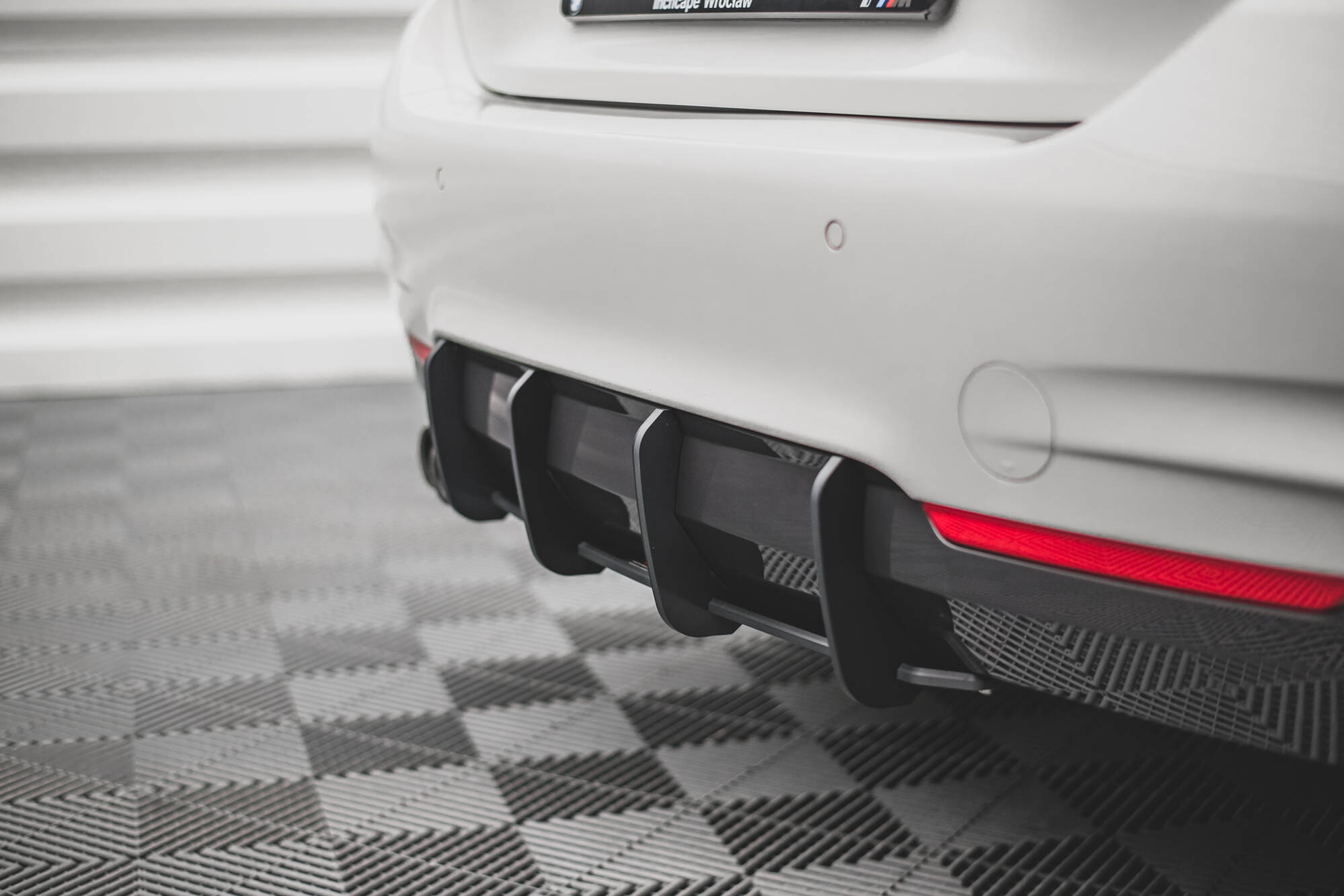 Street Pro Rear Diffuser V.1 BMW 4 M-Pack F32 Red | Our Offer \ BMW ...
